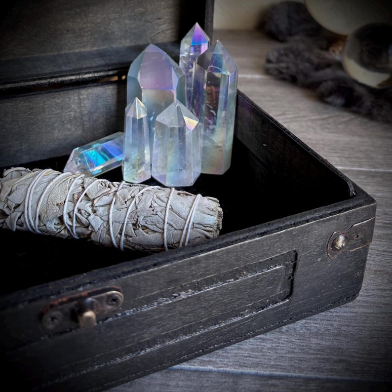 Handmade Altar Box - Pentacle Design - Wiccan Ritual Tarot Tabletop ...