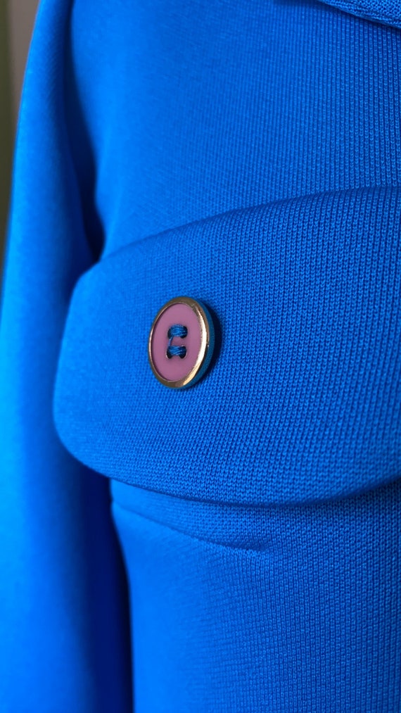 1970s Cerulean Blue Top - Gem
