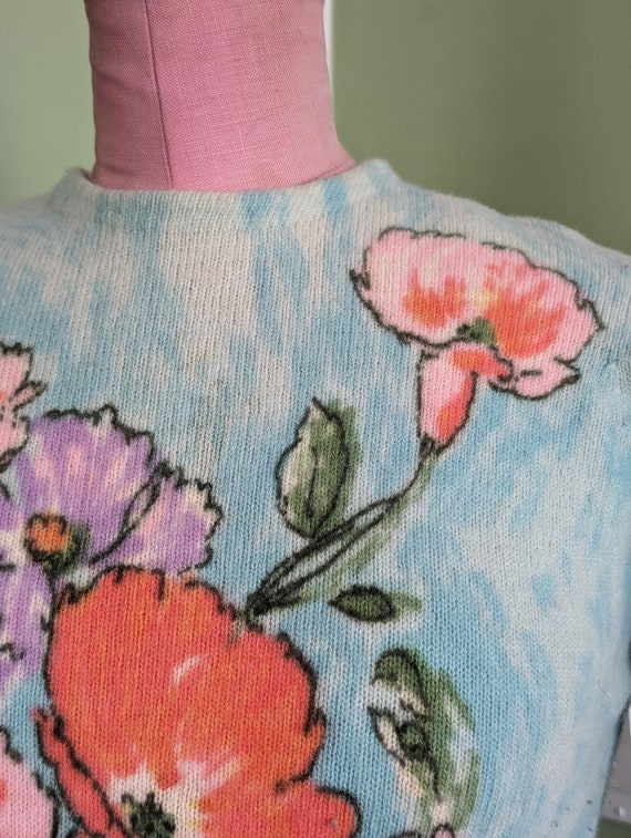 1950s Hand Screen Printed Sweater - Gem