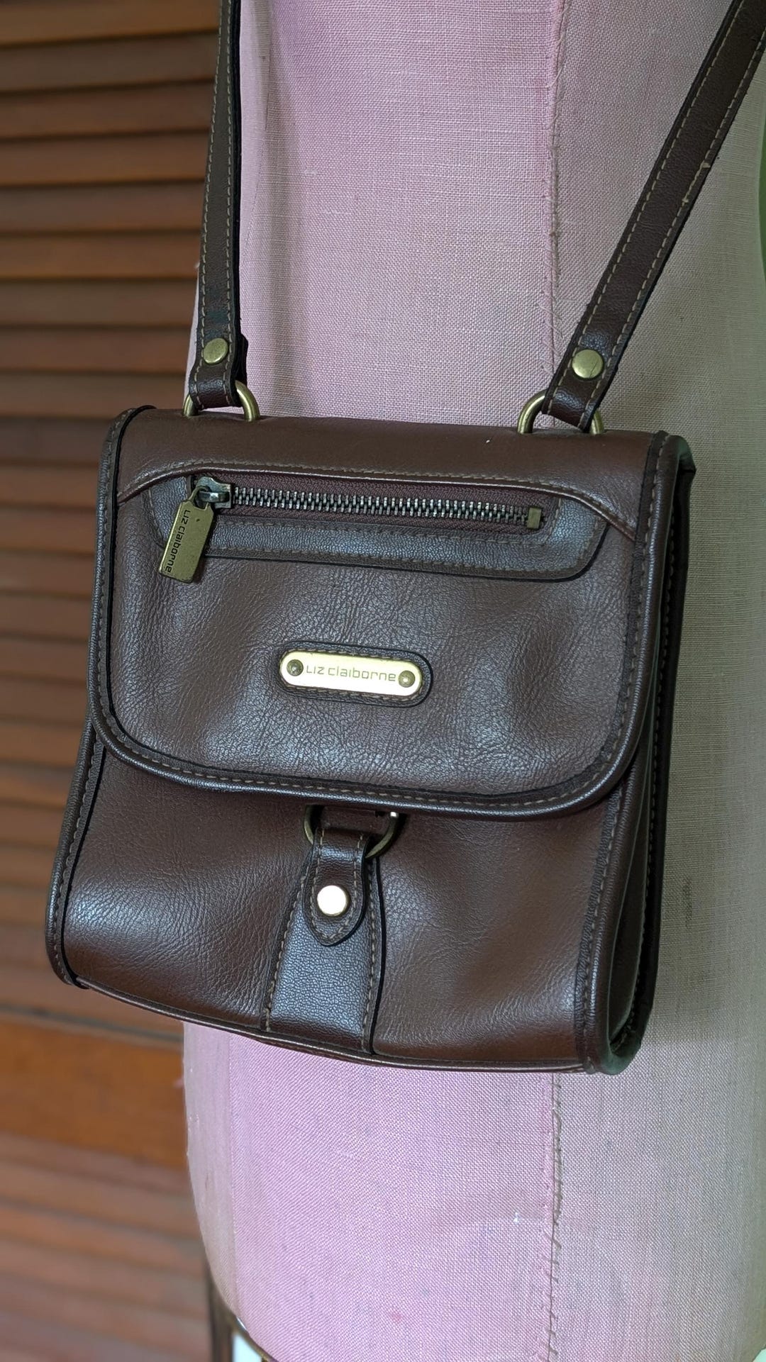 Y2K Liz Claiborne Leather Crossbody - Etsy