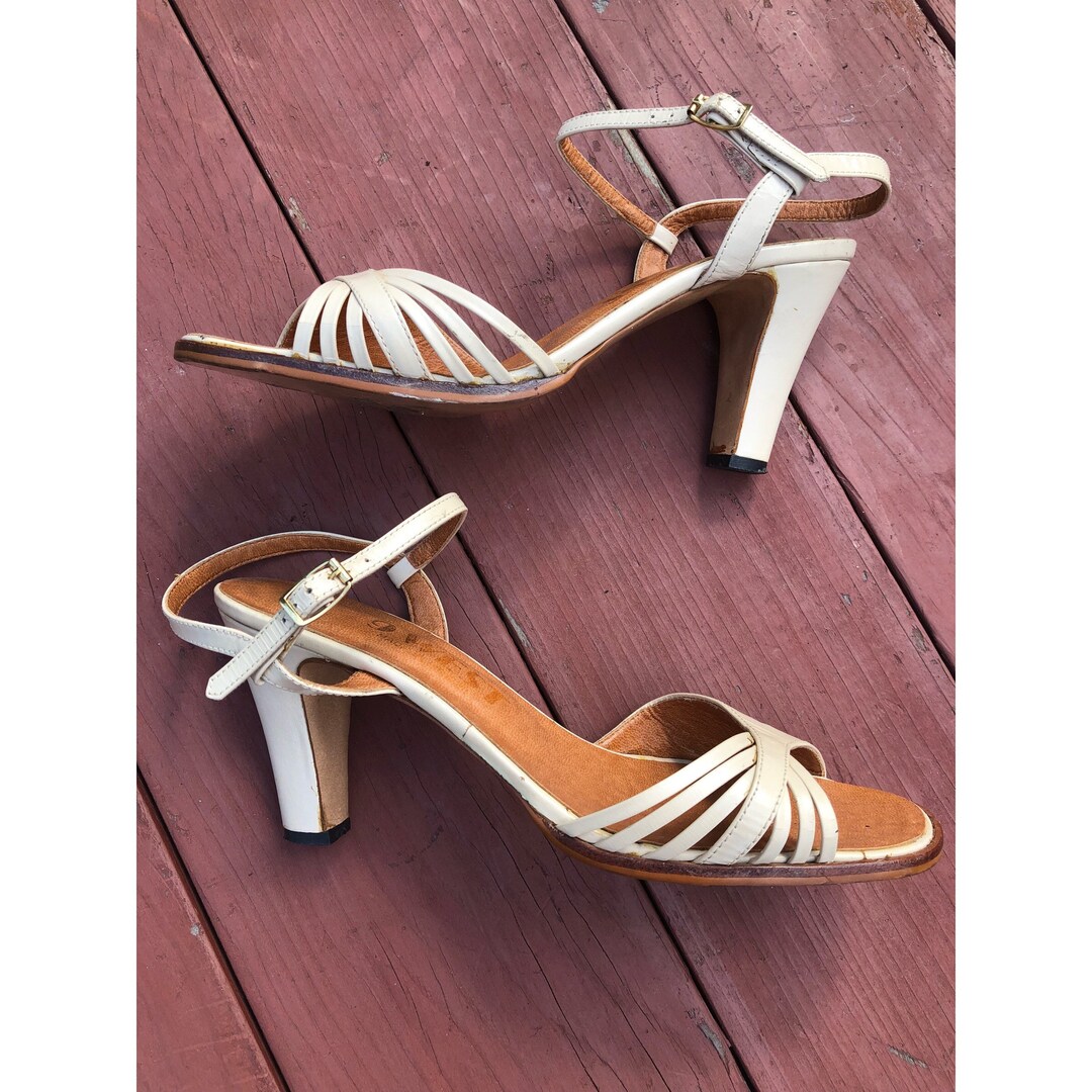 90s Nine West Heeled Sandals - Etsy