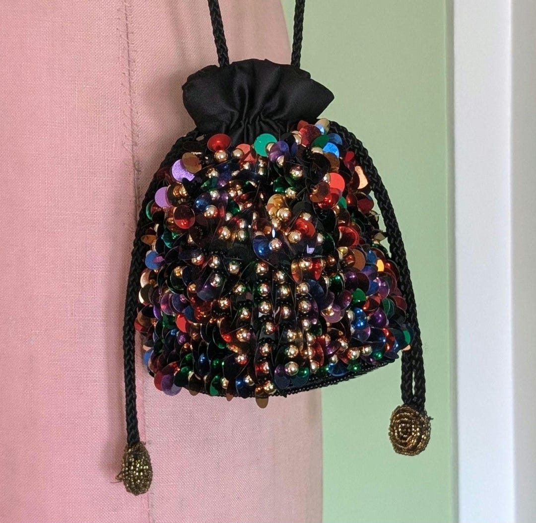 90s Sequin Bag - Etsy