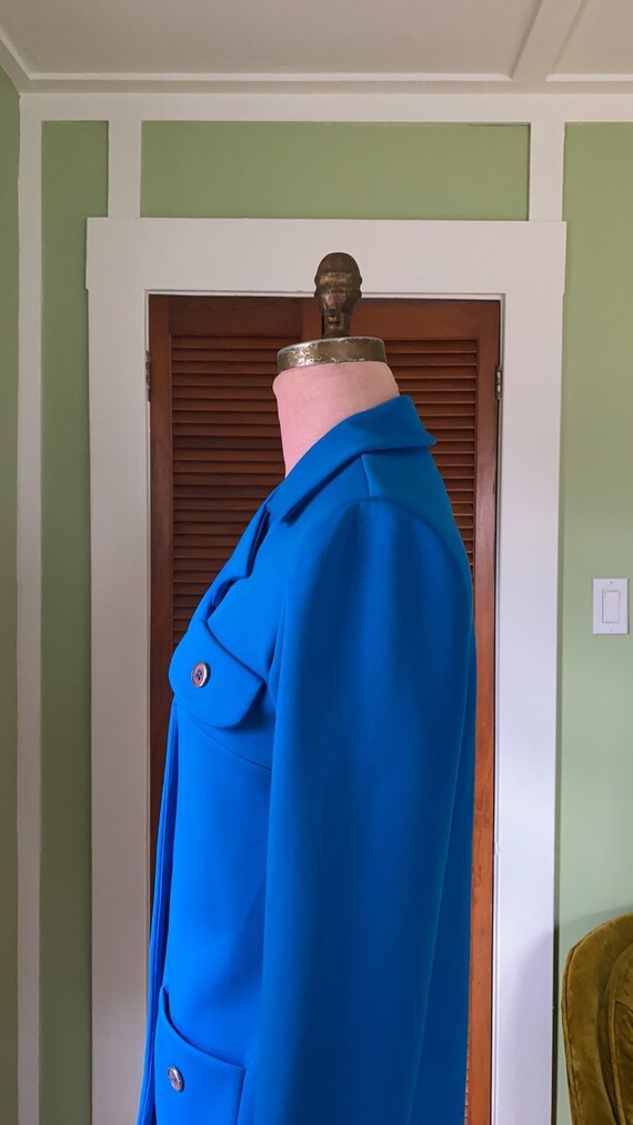 1970s Cerulean Blue Top - Gem