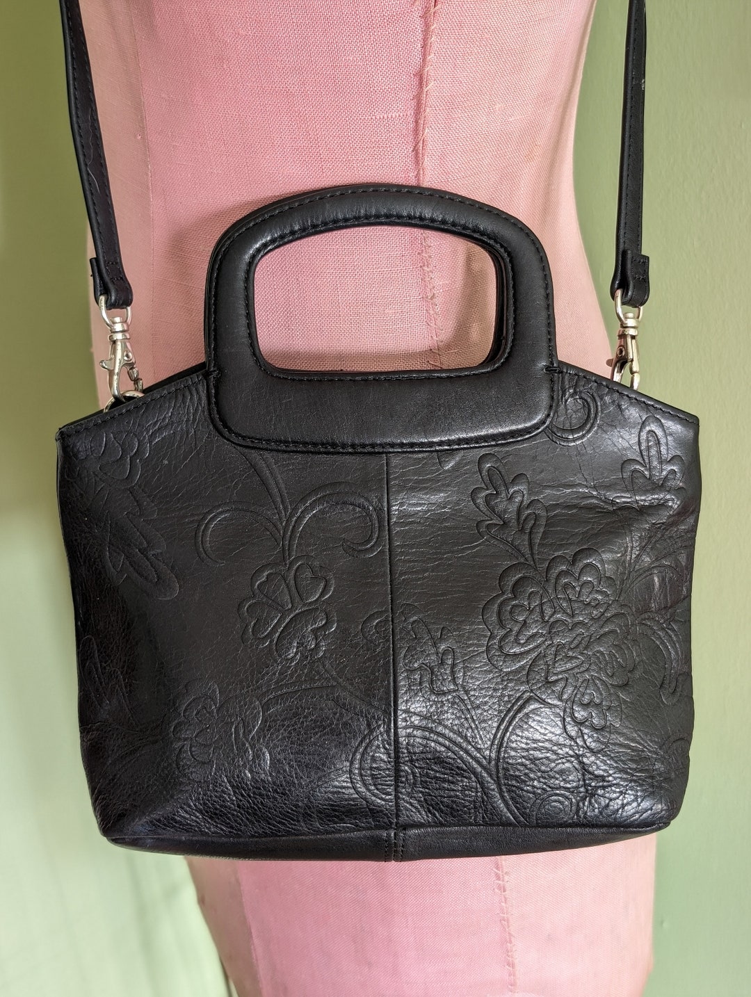 Y2K Leather Fossil Bag - Etsy
