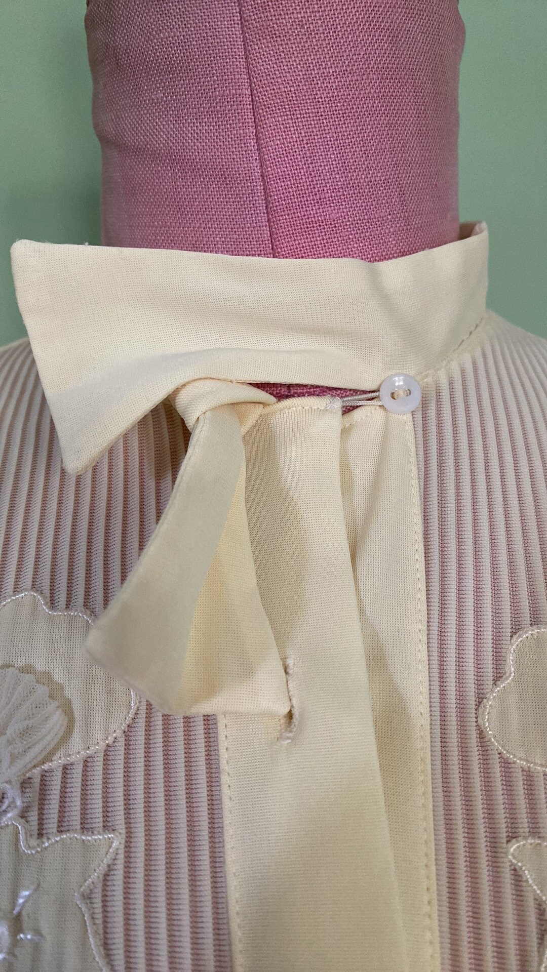 1950s Pale Yellow Blouse - Etsy