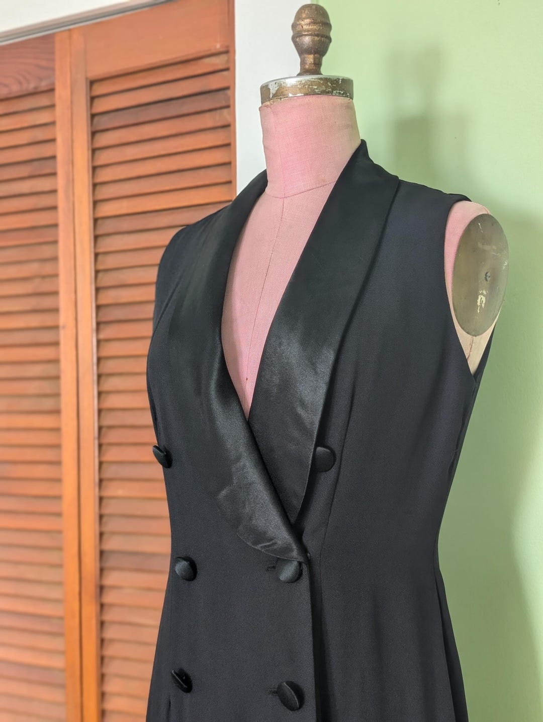90s Tuxedo Dress - Etsy