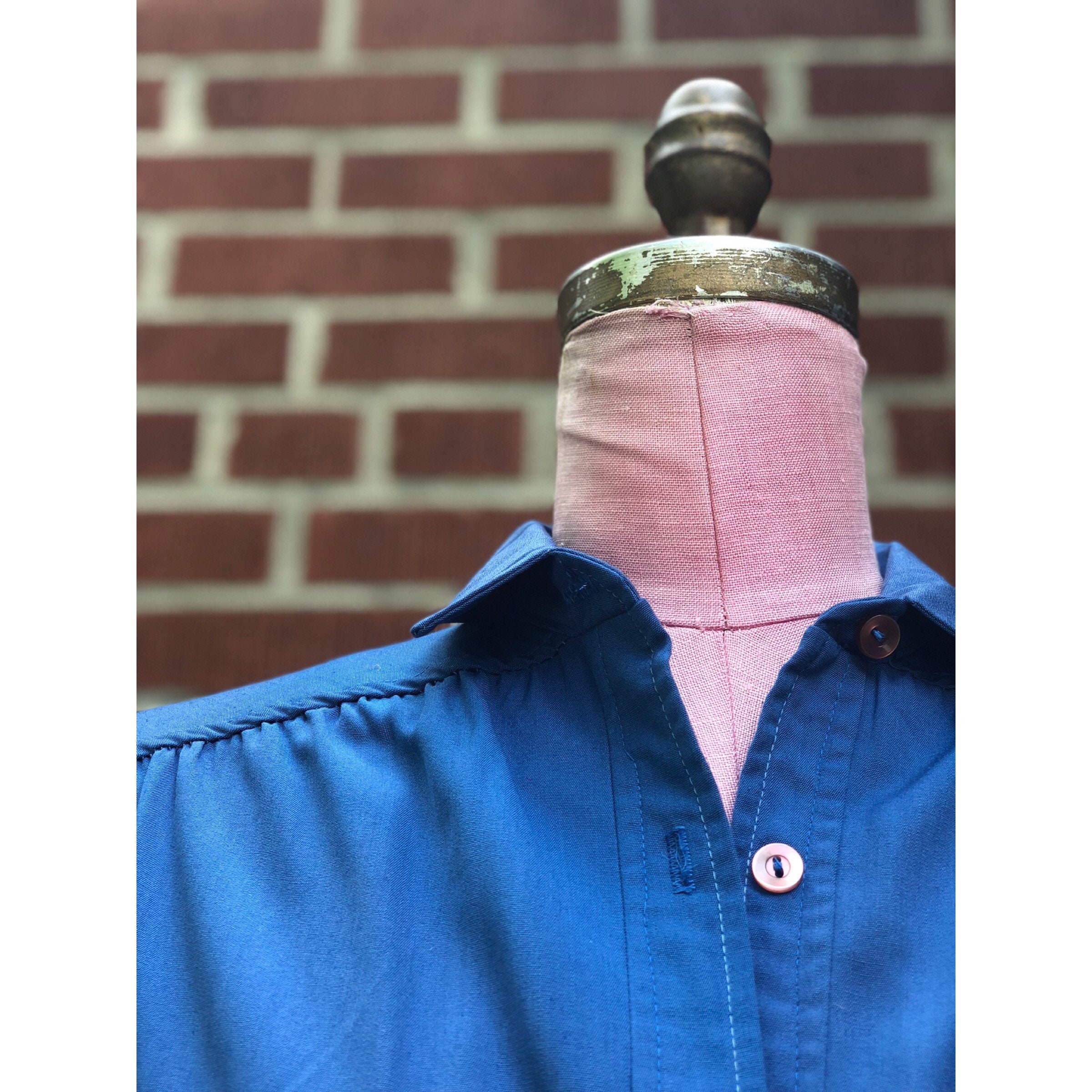 1950s Najla New York Blue Short Sleeve Dress - Etsy