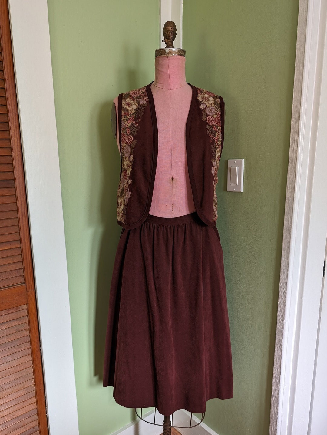 1970s Skirt Set - Etsy