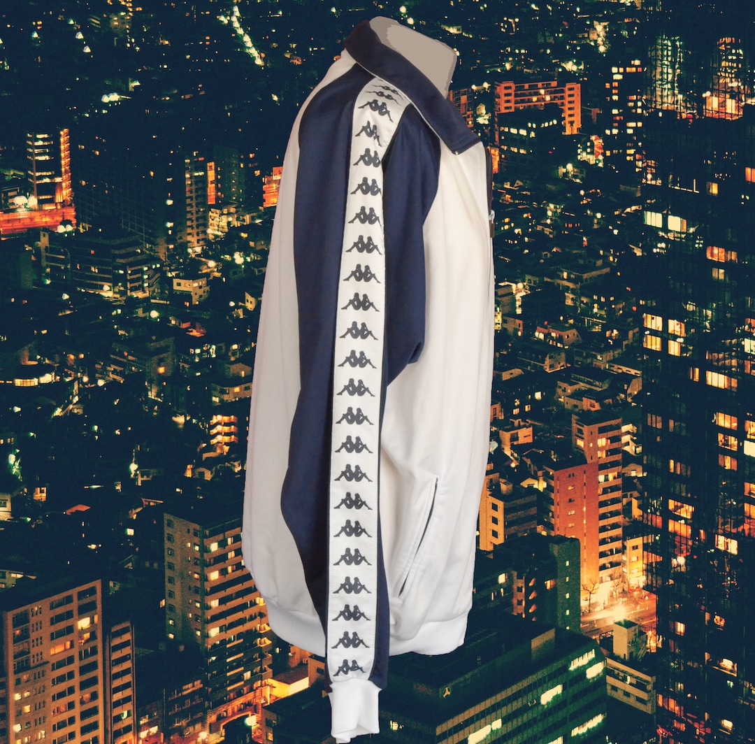 Kappa White & Blue Authentic Vintage 80s/90s Unisex Tracksuit Zip ...