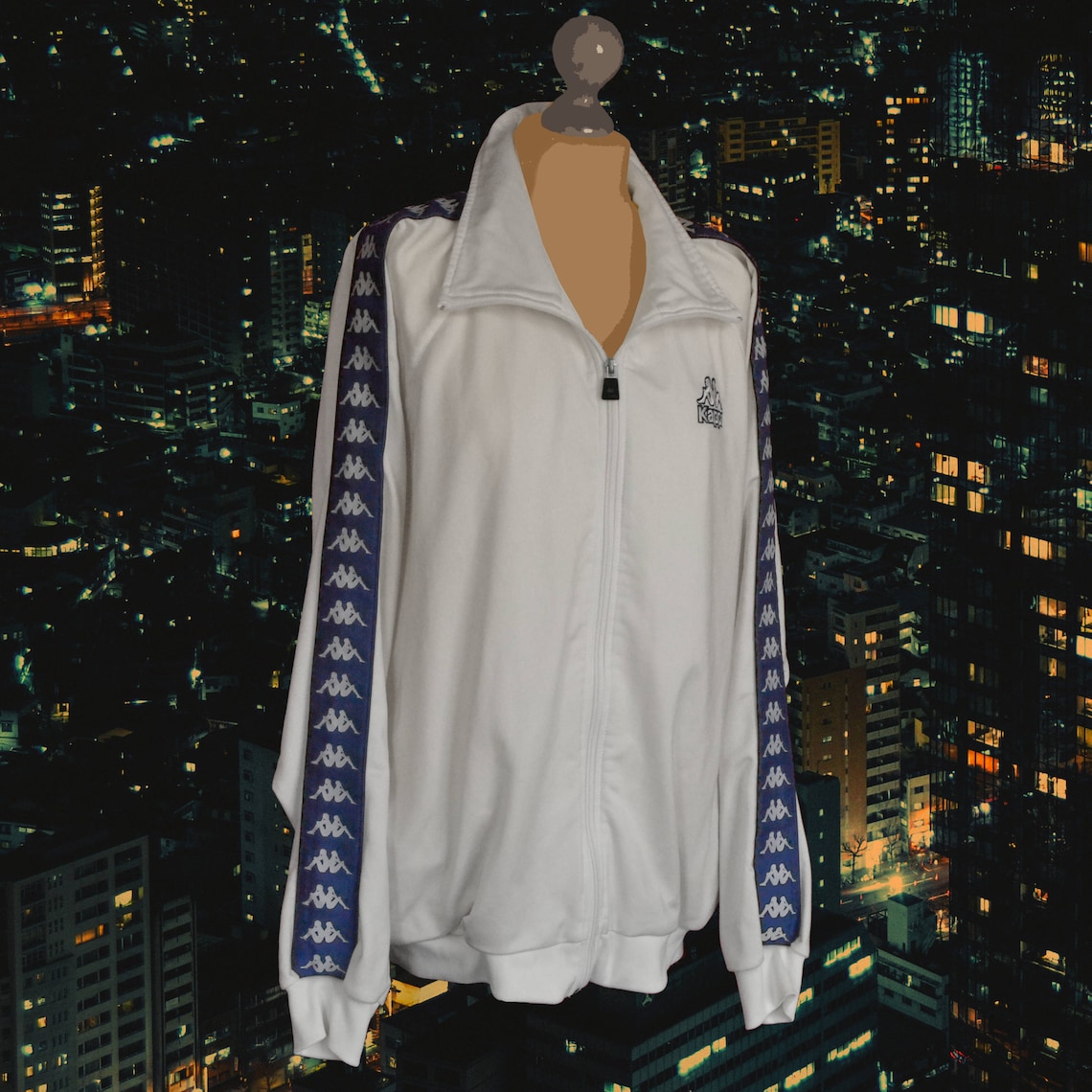 Kappa White Authentic Vintage 80s/90s Unisex Tracksuit Full Zip Blue ...