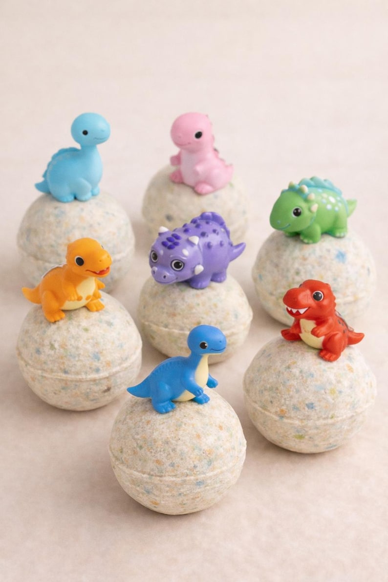 Toy Bath Bombs |dino Mystery Toy Bath Bombs | Fruit Loop Scented | Kids ...