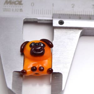 Tiny Glass Dog Pendant Charm Tiny Dog Earrings Jewelry Making Dog Kid ...
