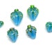 Powder Blue Glass Beads Handmade Glass Beads Lampwork Flower - Etsy