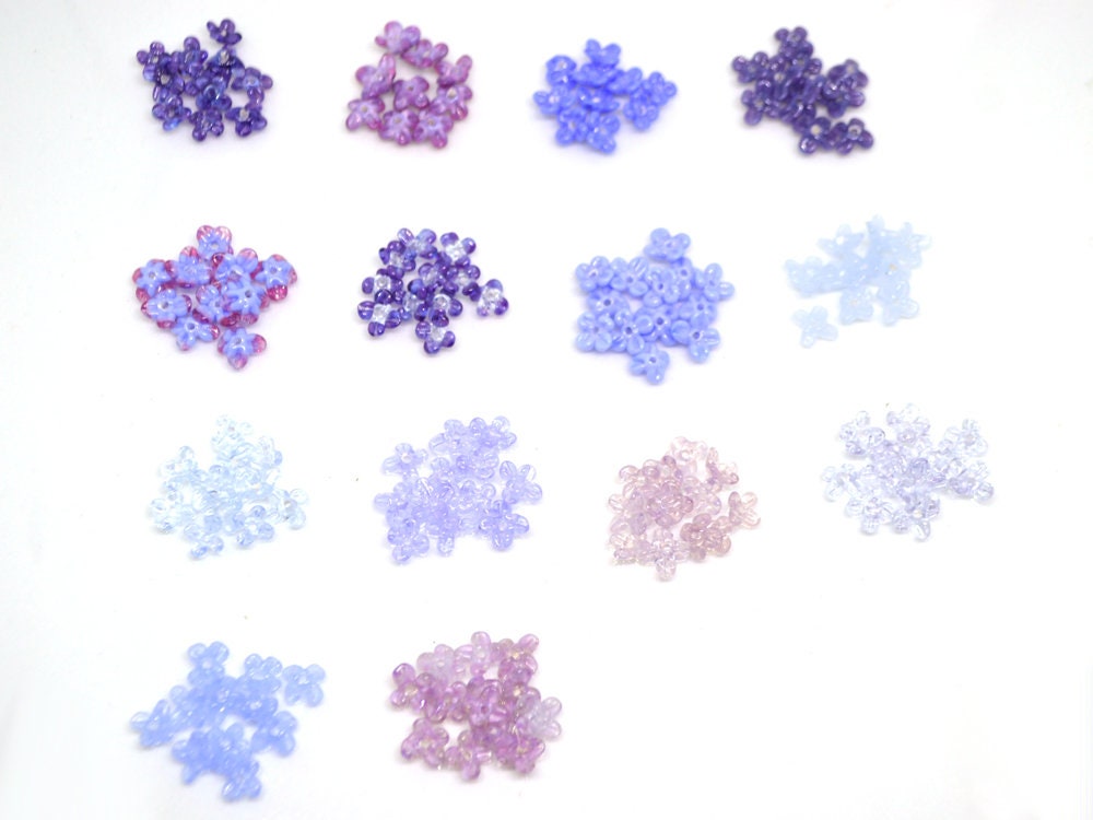 Lavender Small Flower Beads Purple Cute Flowers for Headband - Etsy