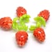 Red Lampwork Strawberry, Berry Glass Beads, Lampwork Berries, Berry ...