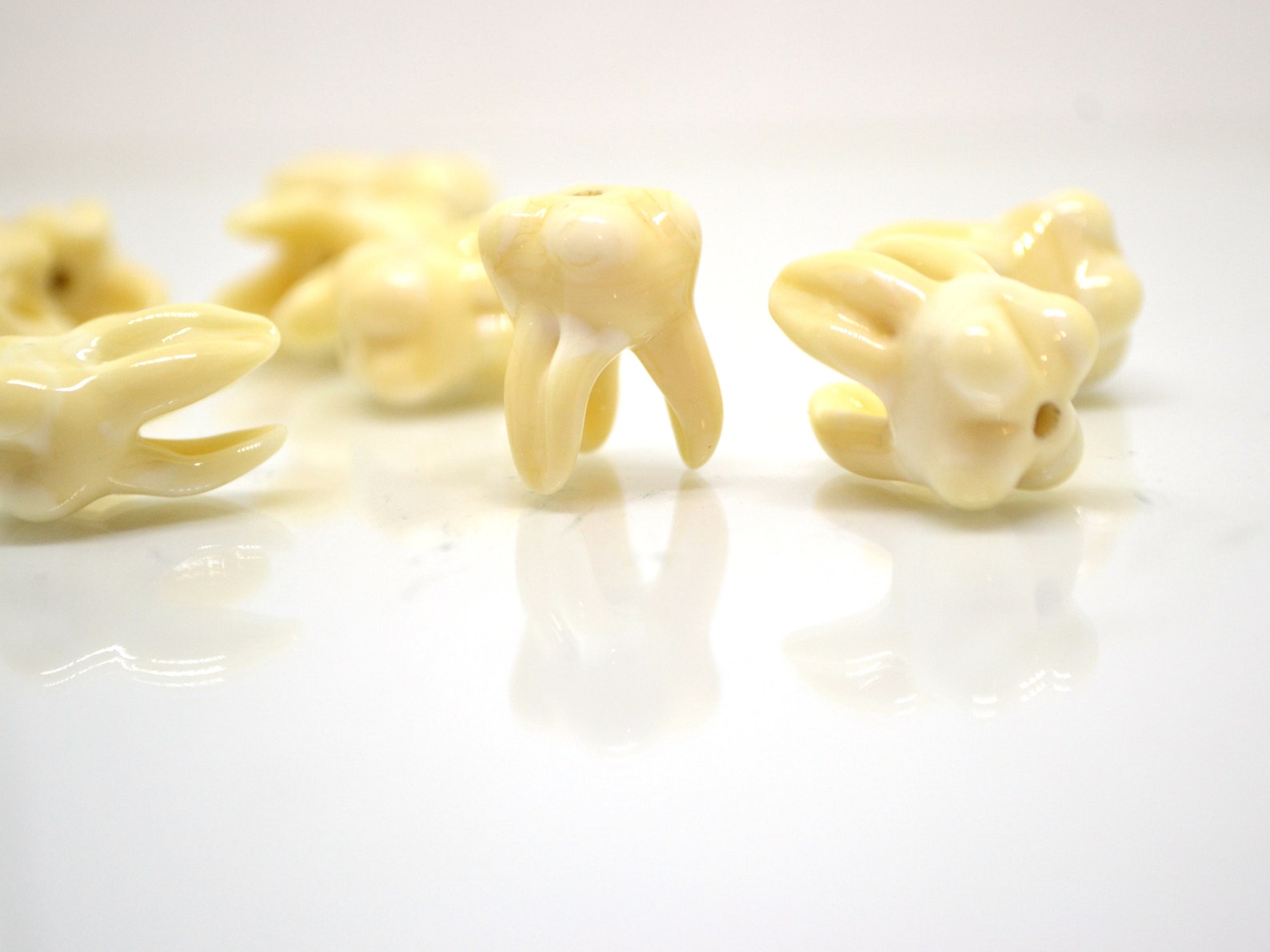 Glass Root Tooth Beads Molar Beads Dentist Gift Prank Teeth - Etsy