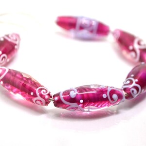 Rhombus Glass Lampwork Beads Artisan Lampwork Set Beads for Jewelry ...