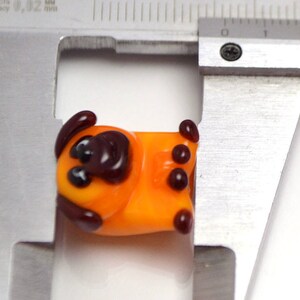 Tiny Glass Dog Pendant Charm Tiny Dog Earrings Jewelry Making Dog Kid ...