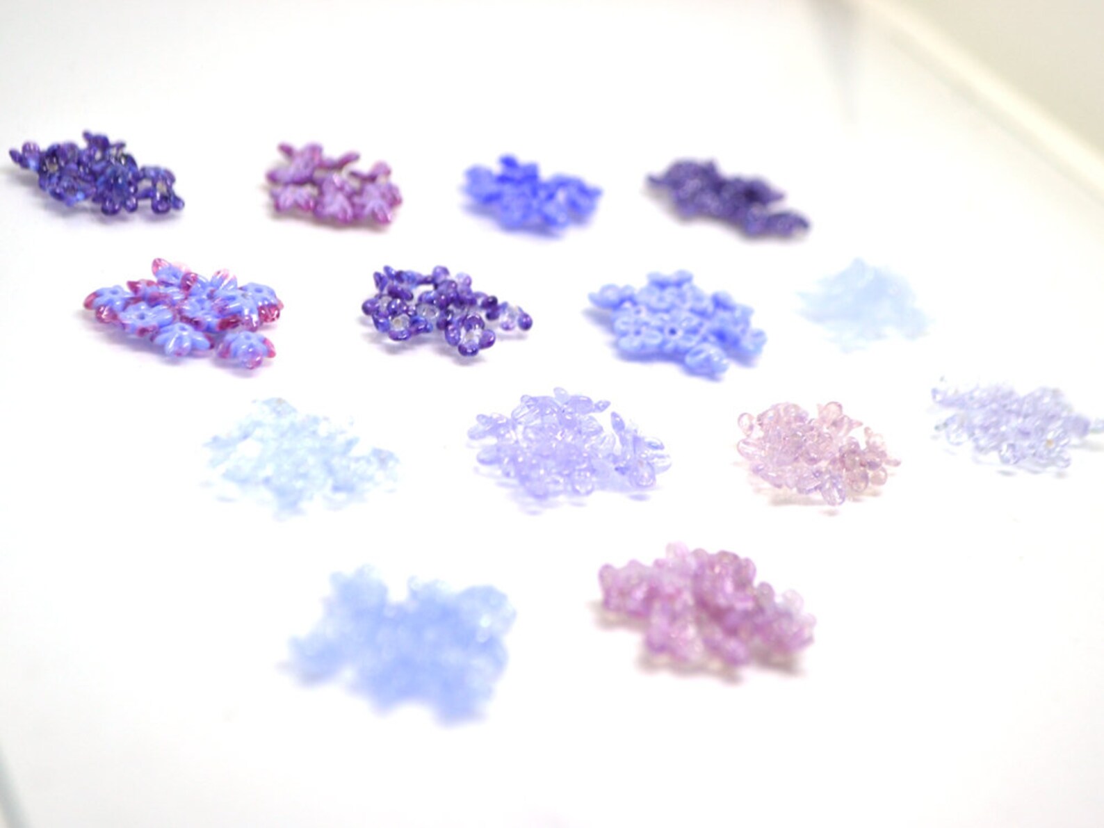 Lavender Small Flower Beads Purple Cute Flowers for Headband - Etsy