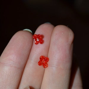 Red Small Flower Beads, 14 Shades of Red Flowers for Headband, Red Tiny ...