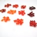 Red Small Flower Beads, 14 Shades of Red Flowers for Headband, Red Tiny ...