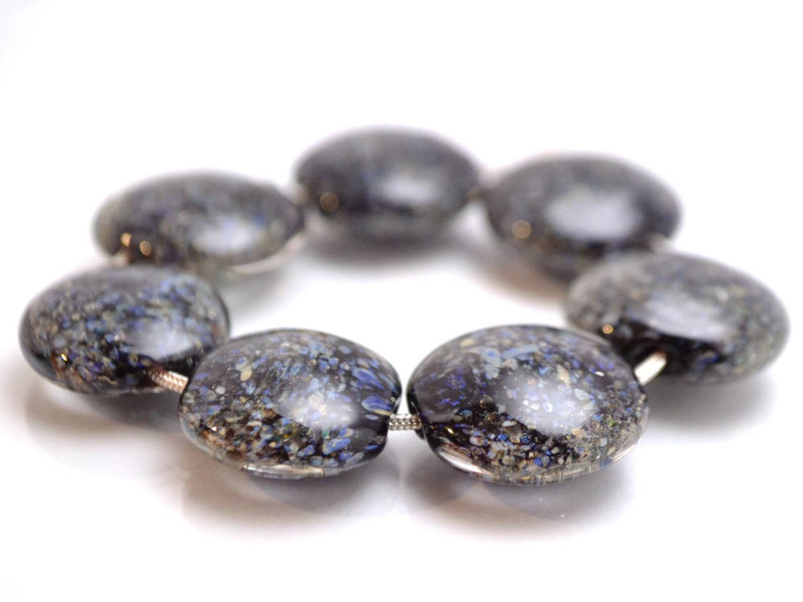 Space Glass Beads Jewelry Making Set Beads Lampwork Handmade - Etsy