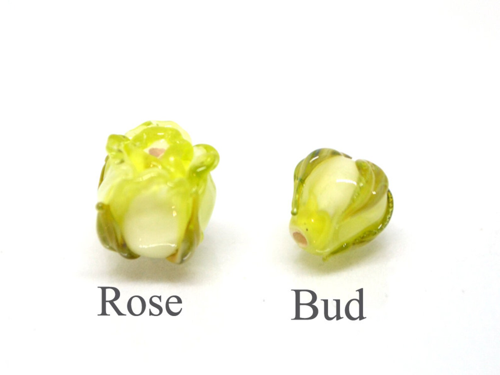 Salad Green 8mm Rosebud Beads, Rose and Bud Beads, Summer Floral ...