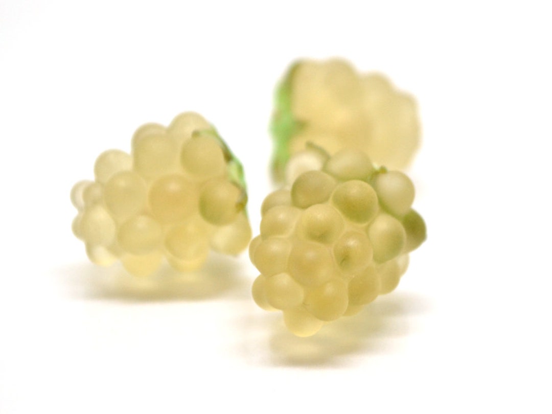 Lampwork Yellow Raspberry, Frost Glass Berries, Lampwork Berry ...