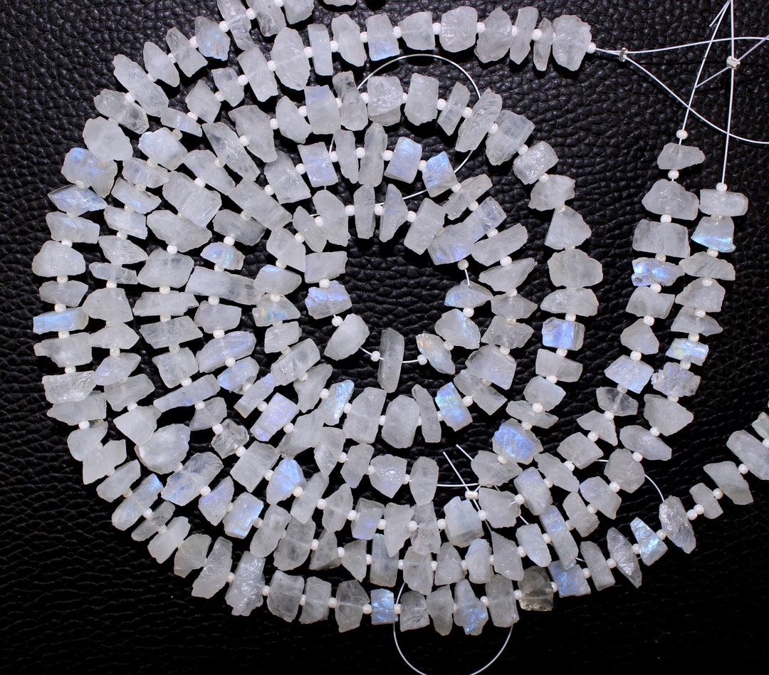 AAA Rainbow Moonstone Strand: 50 Blue Fire Gemstone Beads (6-8 MM) - Etsy