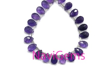 AAA Quality 1 Strand Natural Blue Amethyst Rondelle Faceted - Etsy