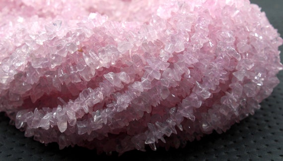 16 Natural Rose Quartz Chips Rose Quartz Bead Uncut | Etsy
