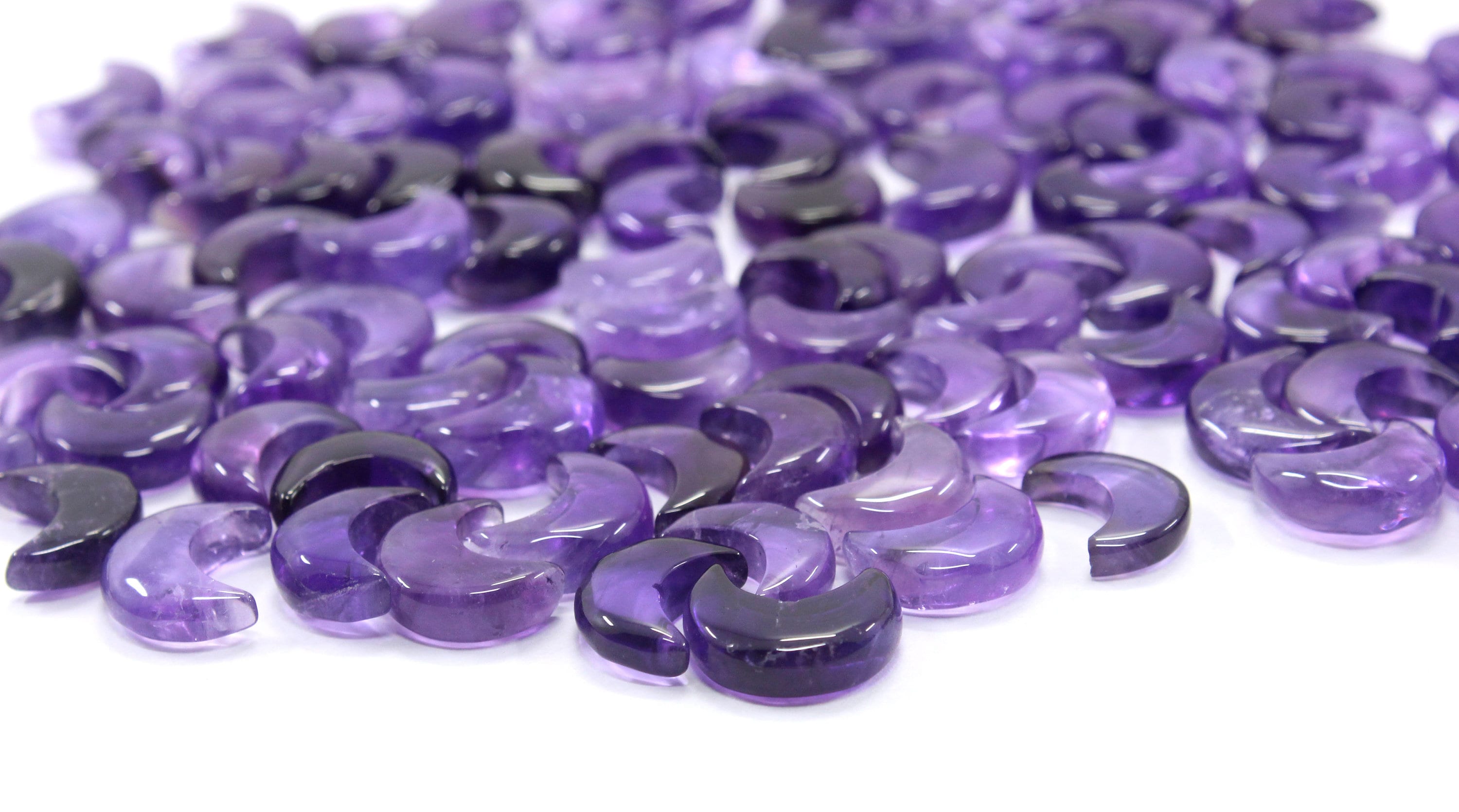 Fabulous Natural Amethyst Moon Shape 5 Pieces Crescent Moon - Etsy