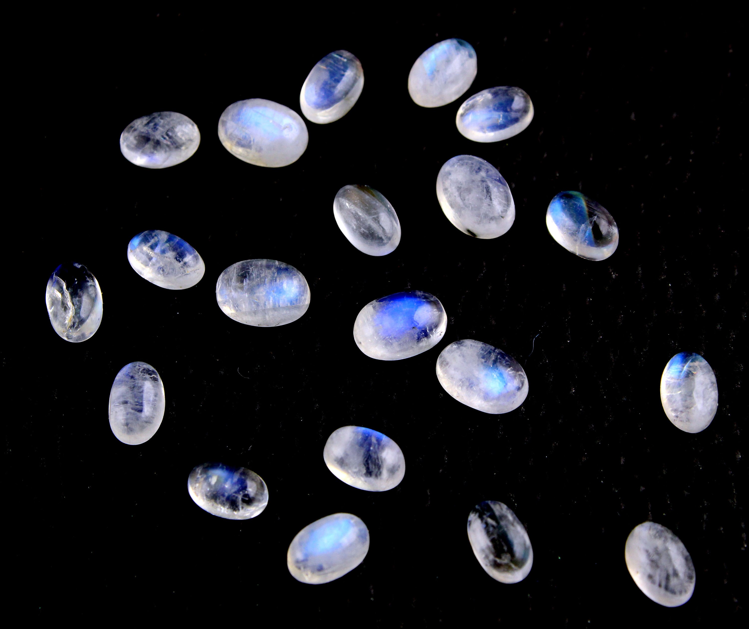 Good Quality 5 Pieces Natural Rainbow Moonstone - Etsy UK