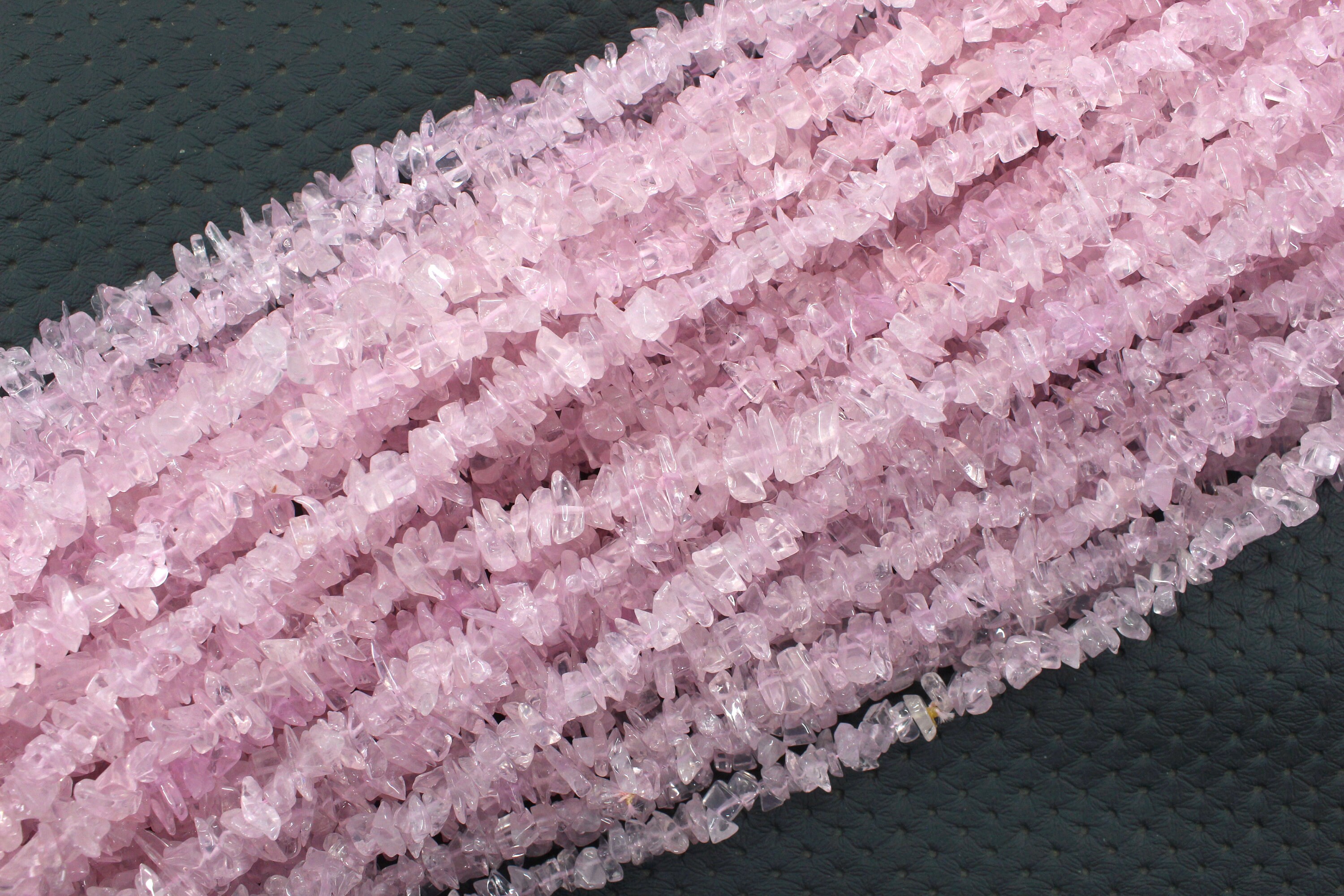 16 Natural Rose Quartz Chips Rose Quartz Bead Uncut | Etsy