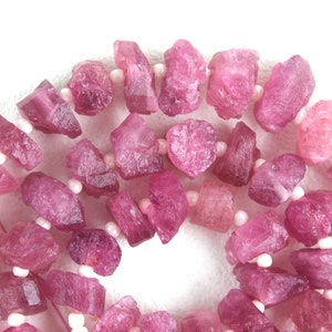AAA Quality 50 Piece Natural Pink Tourmaline,rough Tourmaline,6-8 Mm ...