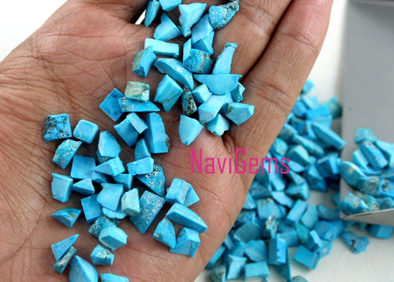 50 Pieces Natural Turquoise Roughloose Gemstone6-8 MM - Etsy
