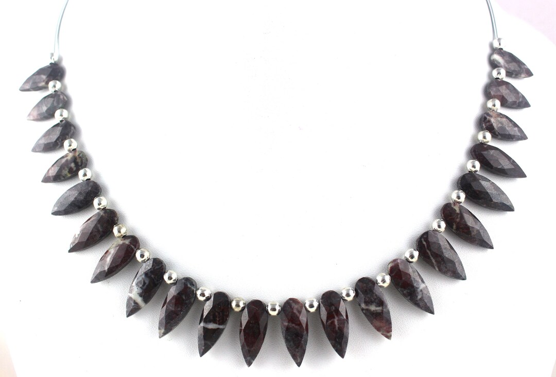 VENTA DE NAVIDAD 1 hebra de ágata de jaspe marrón natural, forma de ...