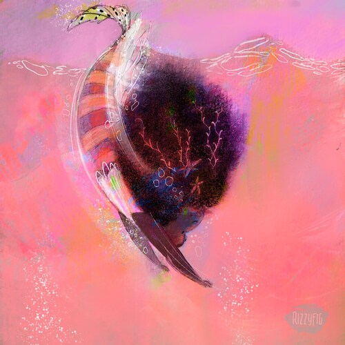 Autumn Mermaid: Art Print - Etsy