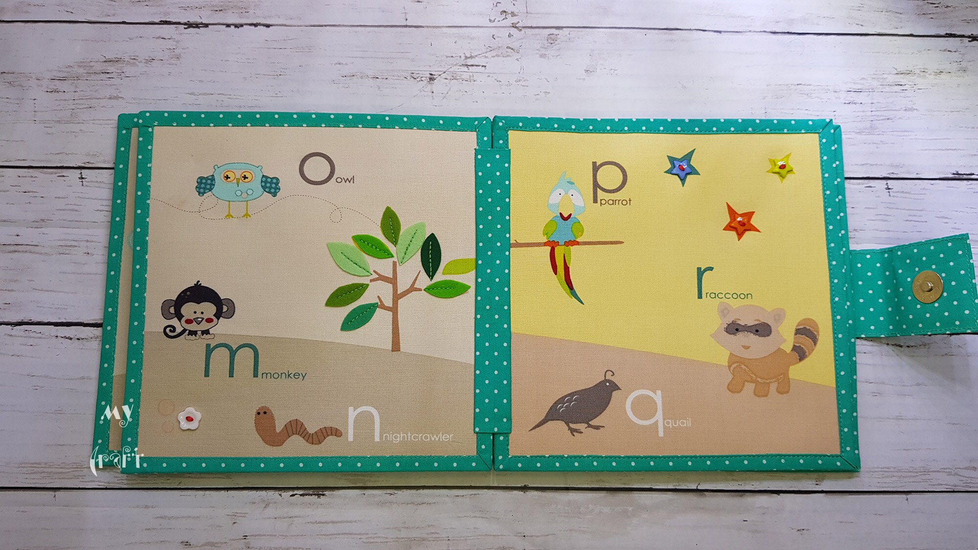 Alphabet Fabric Book, ABC Cloth Book, Quiet Book - Etsy