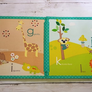 Alphabet Fabric Book, ABC Cloth Book, Quiet Book - Etsy