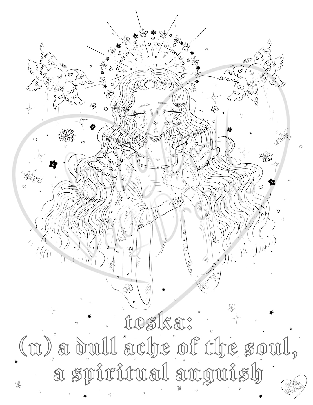 Toska Coloring Page - Etsy