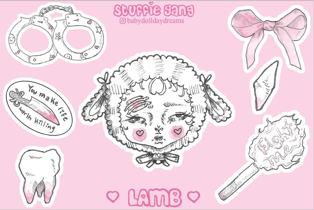 Stuffie Gang Sticker Set - Etsy