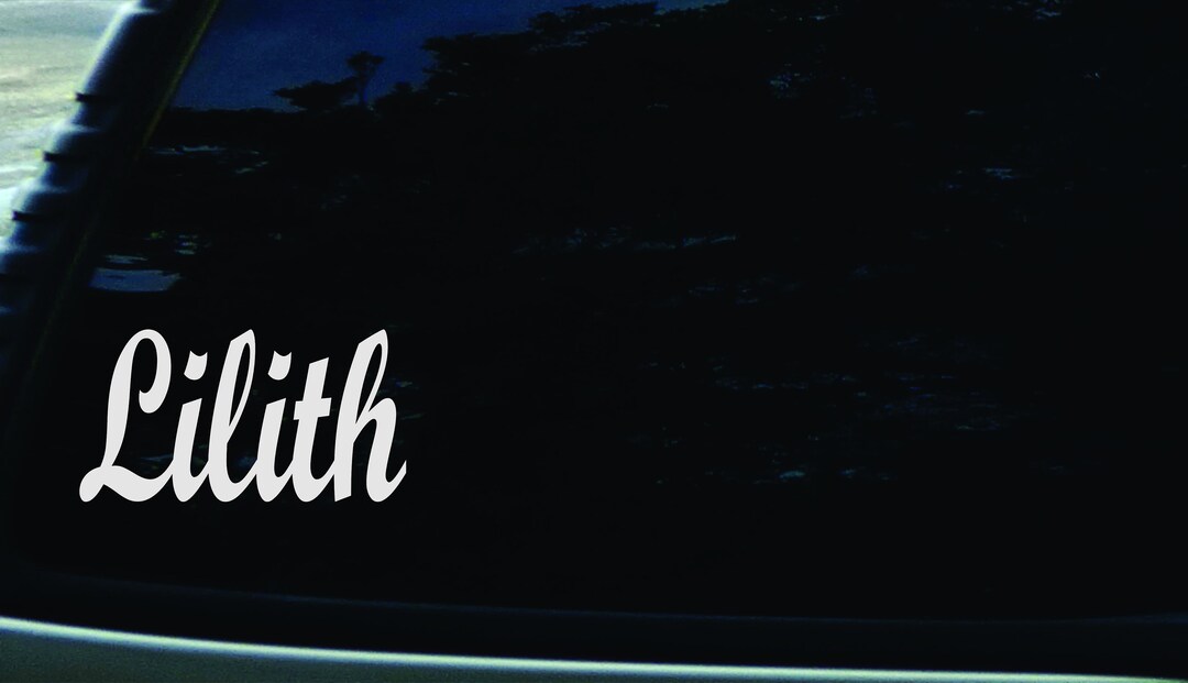 4.5" X 2.5" Lilith SILVER Vinyl DIE CUT Decal - Etsy