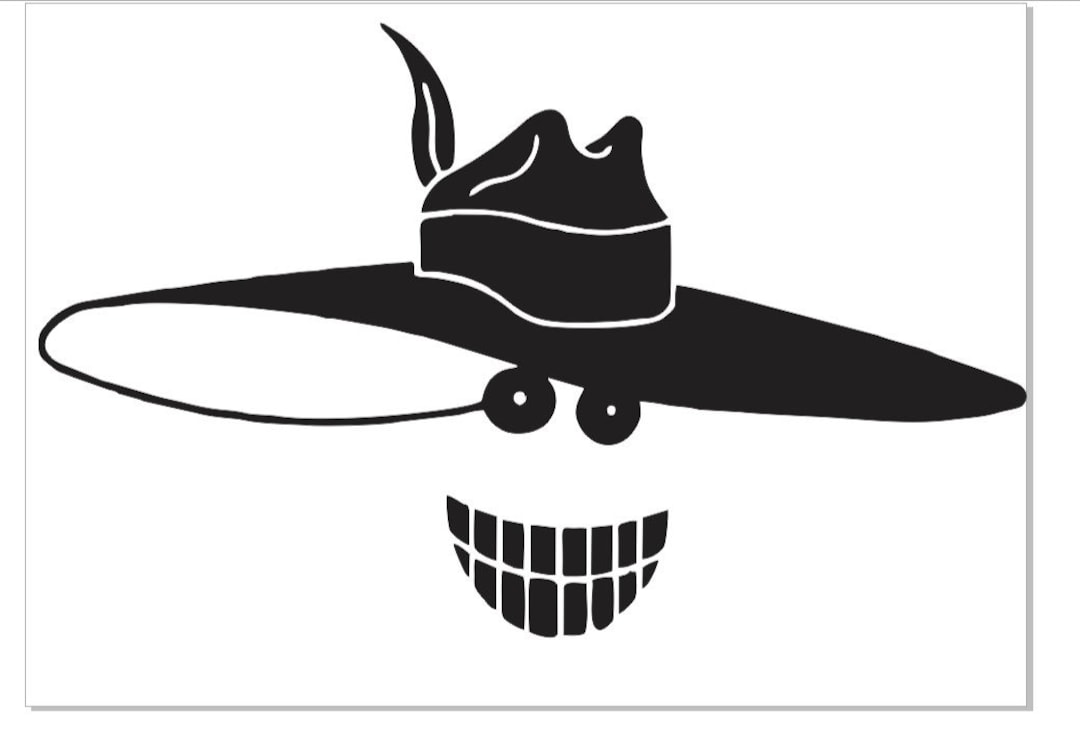 14" X 8.5" Do Dah Man BLACK LARGE Vinyl Die Cut Decal for Your Car ...