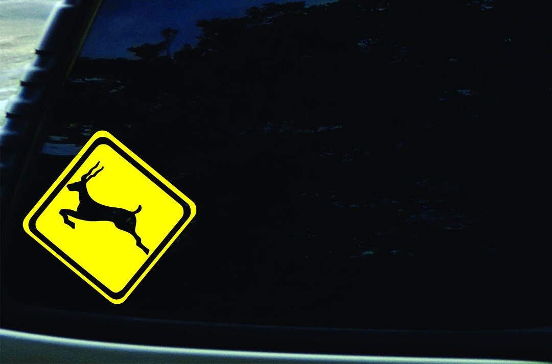 5" X 5" Antelope Crossing Yellow Vinyl Die Cut Decal - Etsy