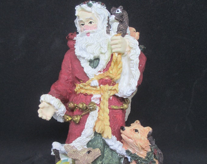 Vintage Three Hands Corp Resin Santa, Santa's Collection, Santa Claus ...