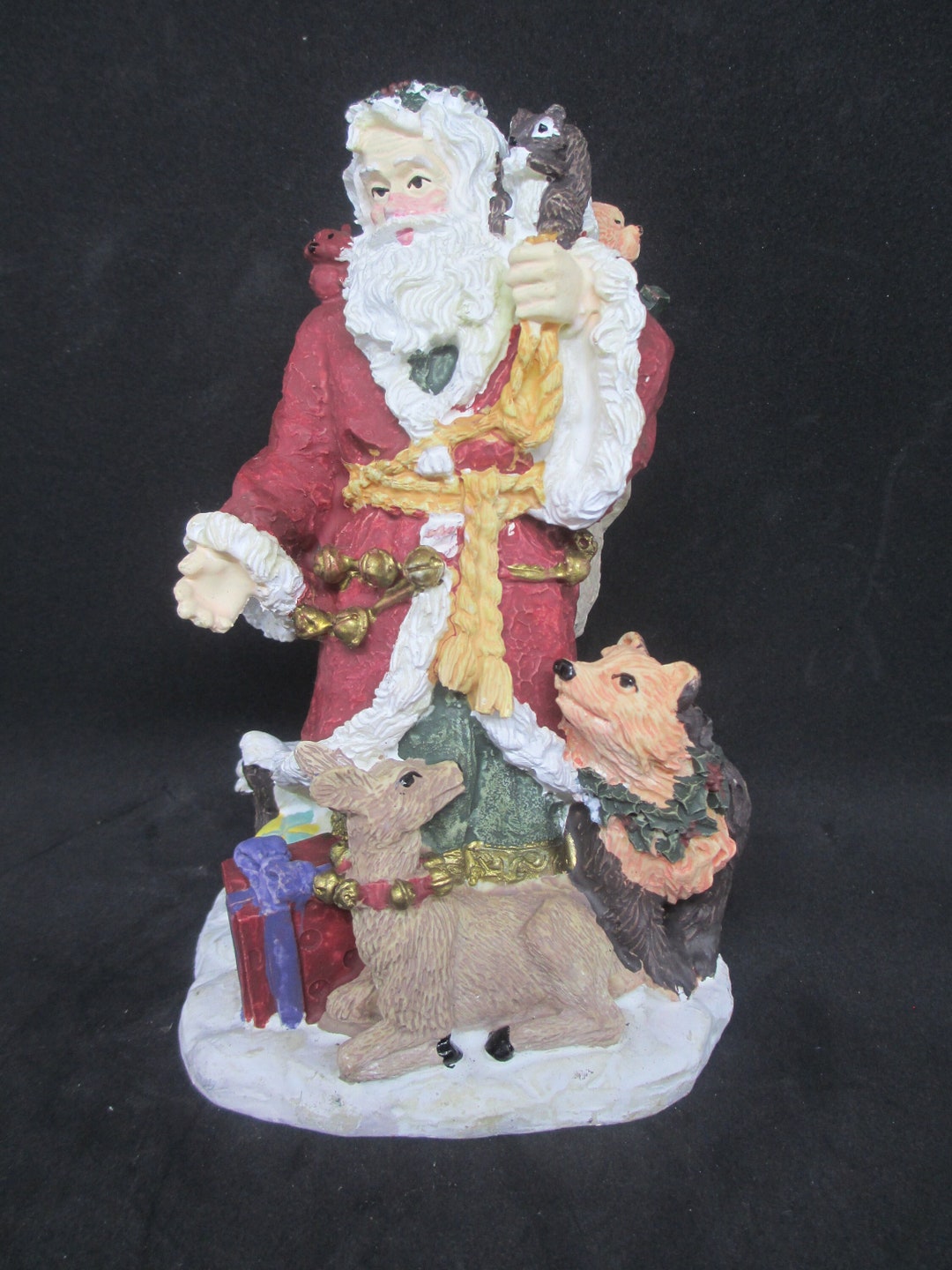 Vintage Three Hands Corp Resin Santa, Santa's Collection, Santa Claus ...