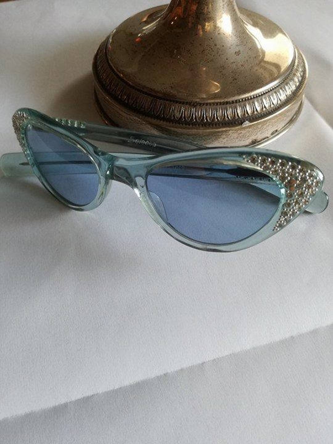 Cat Eye 1950s Design Original Vintage Sunglasses Selecta France Women ...