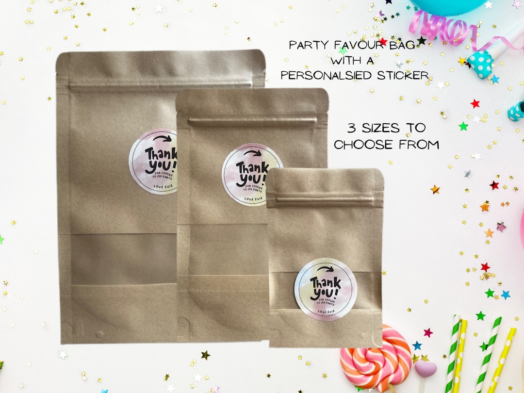 Personalised Goodie Bag Thank You for Coming Party Bag Children's Party ...