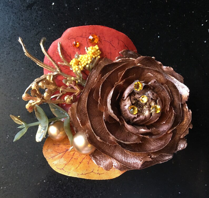 5 PAINTED PINECONE ROSES - Etsy
